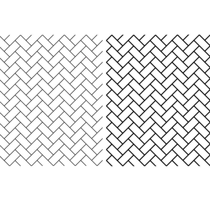 Herringbone Stencil - Etsy