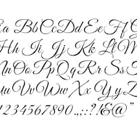 Script Letters - Etsy