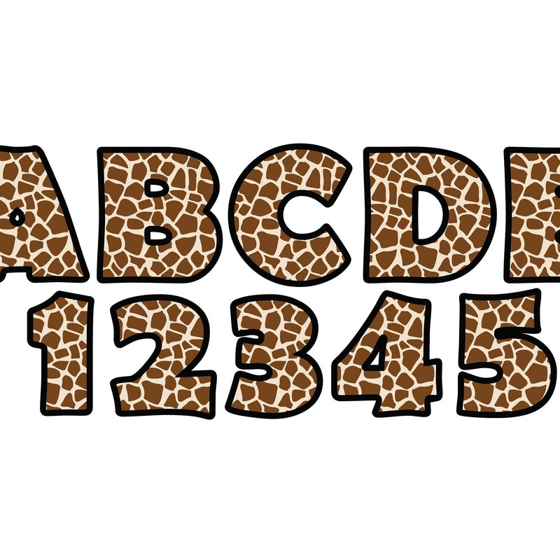 Giraffe Letters - Etsy
