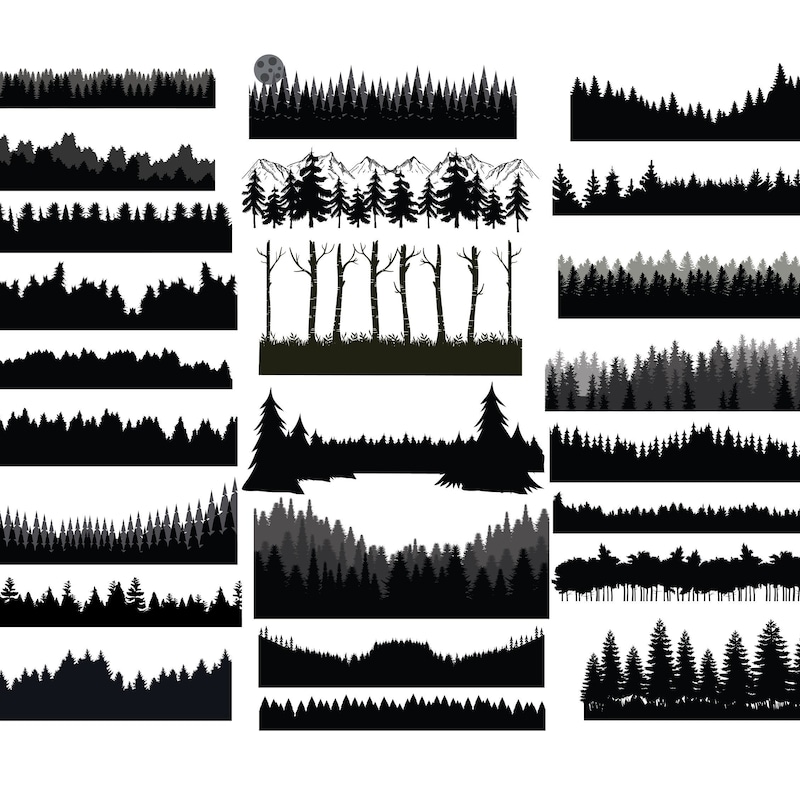 Forest Svg - Etsy
