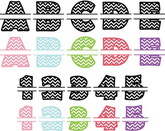 Alphabet Chevron Svg | Etsy