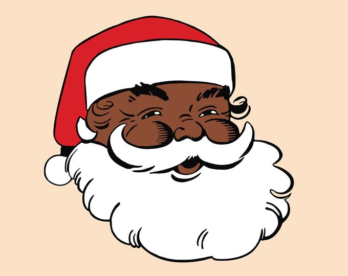 Black Santa SVG, Black Girl Magic SVG, African American Christmas SVG ...