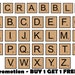 SCRABBLE TILES SVG Files Scrabble Tiles Clipart Scrabble - Etsy
