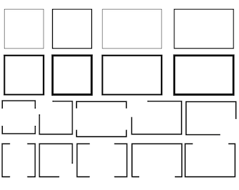 Rectangle Frame Svg - Etsy