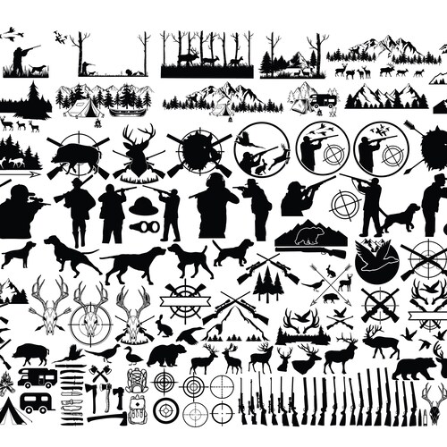 HUNTING SVG Bundle Hunter SVG Cut Files Deer Hunter Svg - Etsy