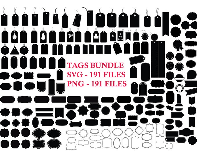 TAGS and LABELS SVG Bundle Tags Svg for Cricut Labels Svg - Etsy