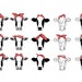 COW BANDANA SVG, Cow With Bandana Clipart, Cow Head Svg File for Cricut ...