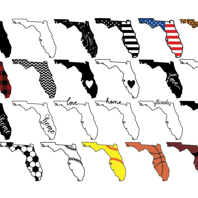 Florida State Svg - Etsy