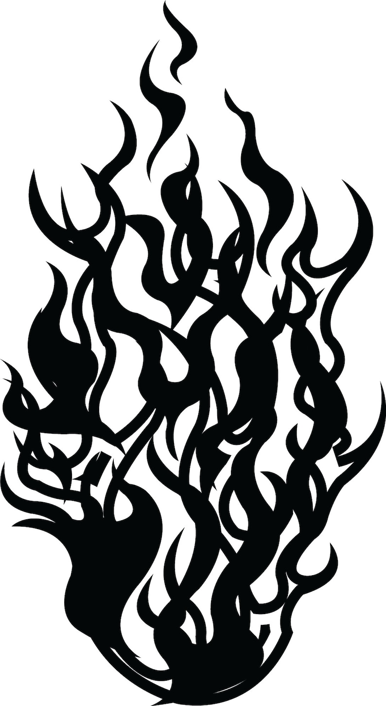 Fire SVG Files Fire Clipart Fire Dxf Files Flames Cricut - Etsy