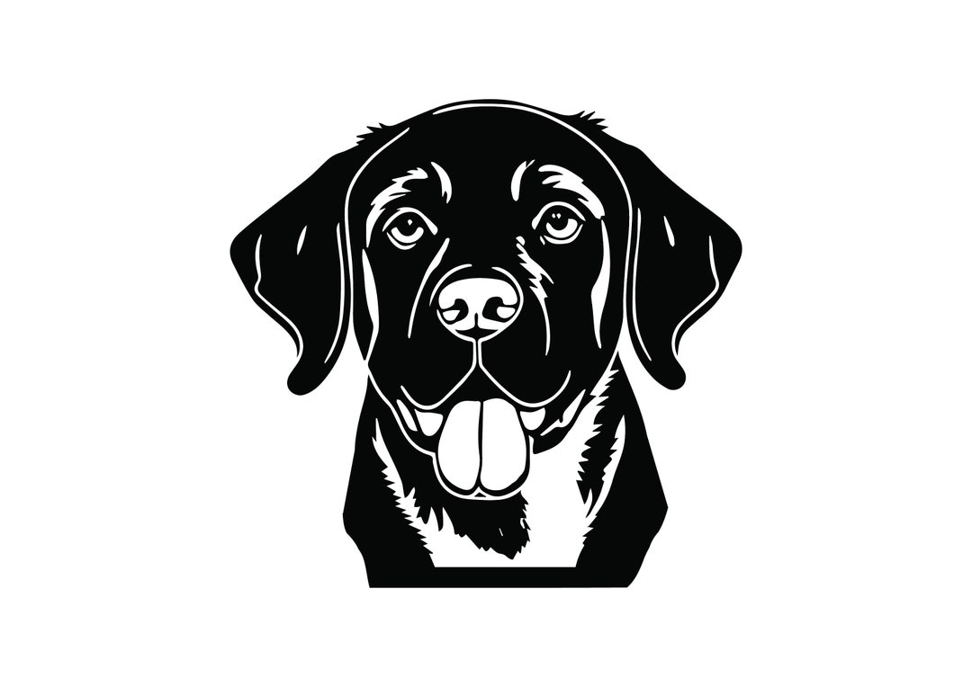 LABRADOR RETRIEVER HEAD Svg, Labrador Retriever Head Clipart, Labrador ...