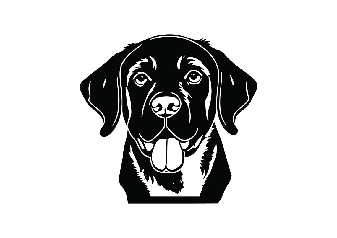 LABRADOR RETRIEVER HEAD Svg Labrador Retriever Head Clipart - Etsy