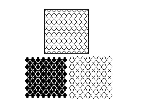 Quatrefoil Design Template