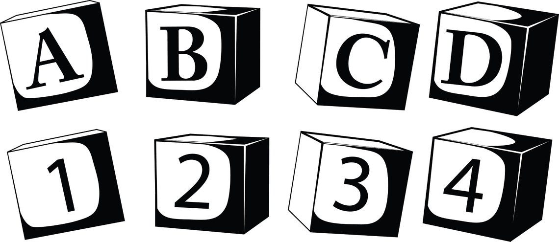 BUILDING BLOCKS SVG File Block Svg Alphabet Files Building - Etsy
