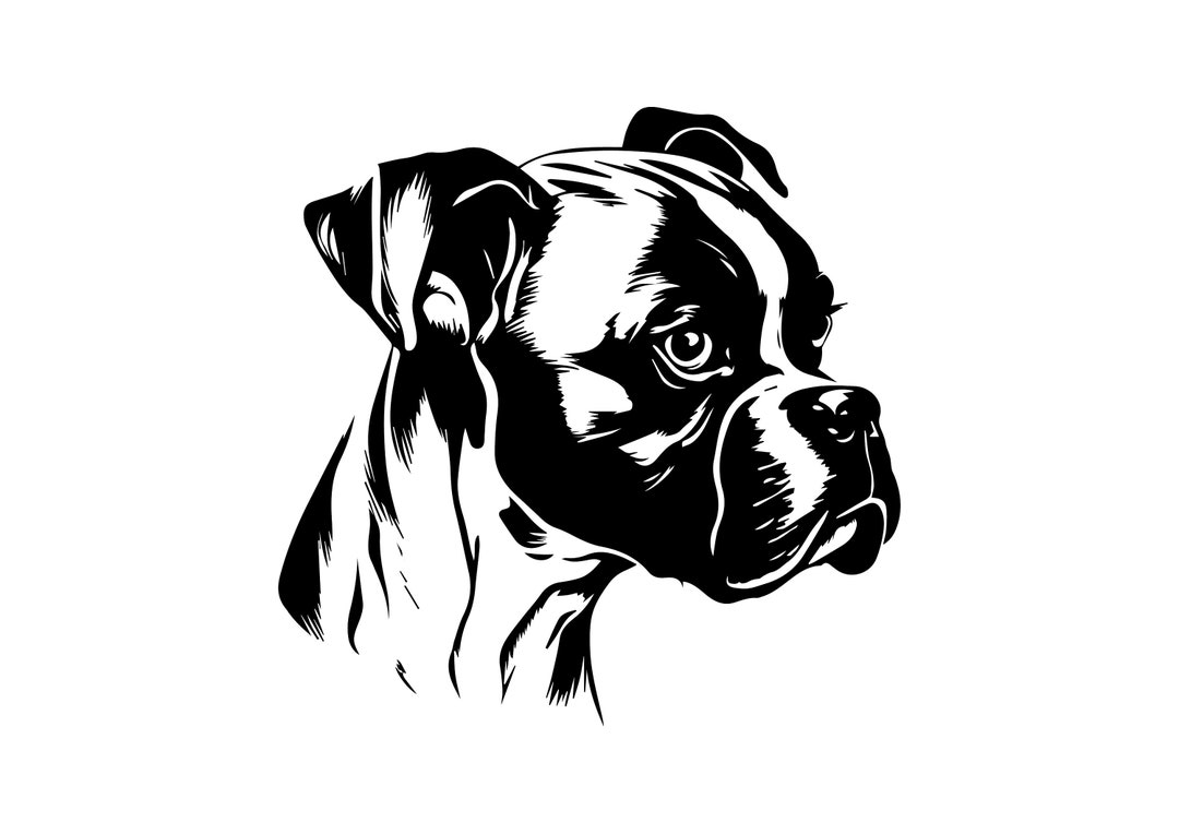 BOXER Dog SVG, BOXER Clipart, Boxer Svg Files for Cricut, Boxer ...