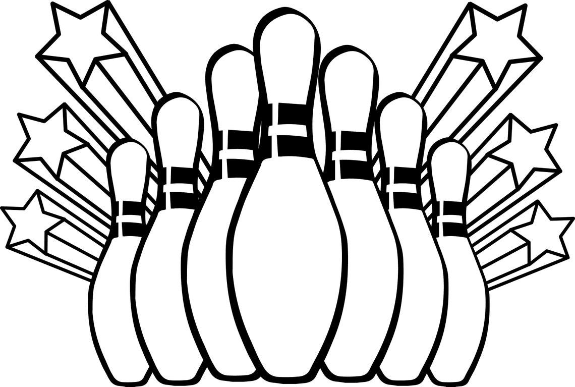 BOWLING BALL and PINS Svg Bundle Bowling Strike Svg Files - Etsy
