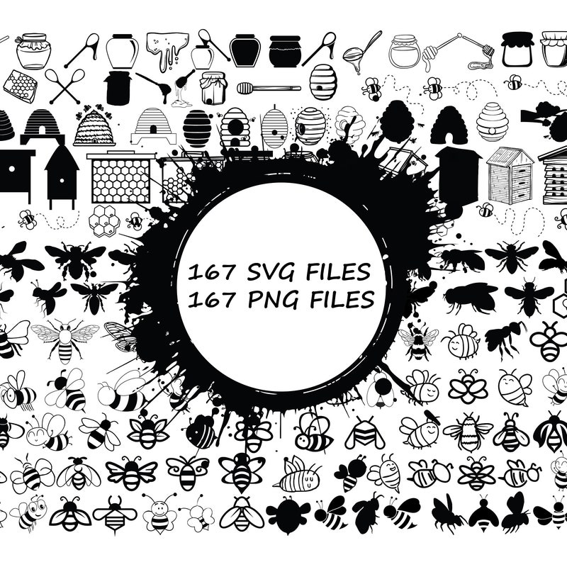 Bee Svg Cut File - Etsy