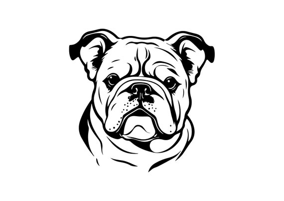 Bulldog Silhouette Clip Art