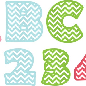 CHEVRON FONT SVG Bundle, Chevron Alphabet Svg Bundle, Chevron Letters ...