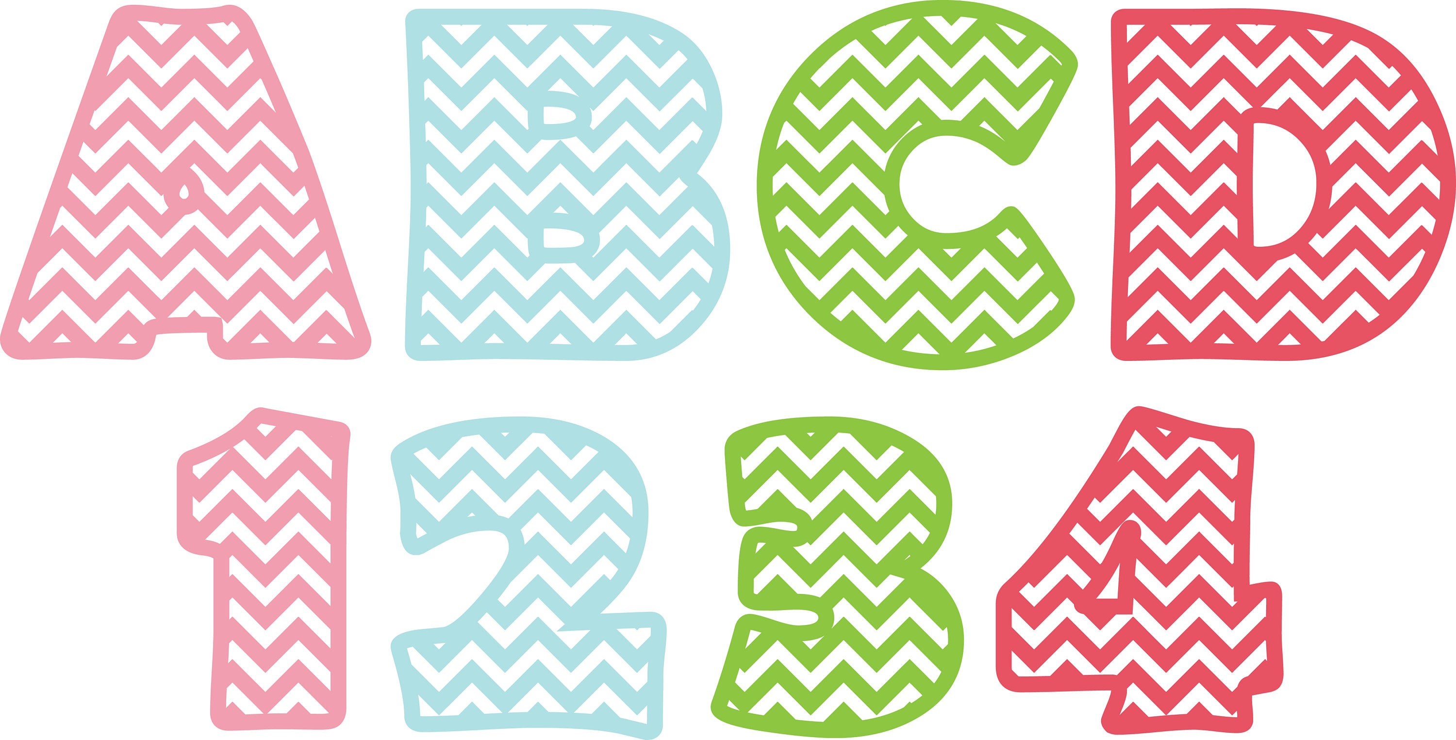 CHEVRON FONT SVG Bundle Chevron Alphabet Svg Bundle Chevron | Etsy
