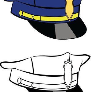 Police Hat, Police Hat SVG, SVG, Clipart, Cricut, Silhouette Cameo ...