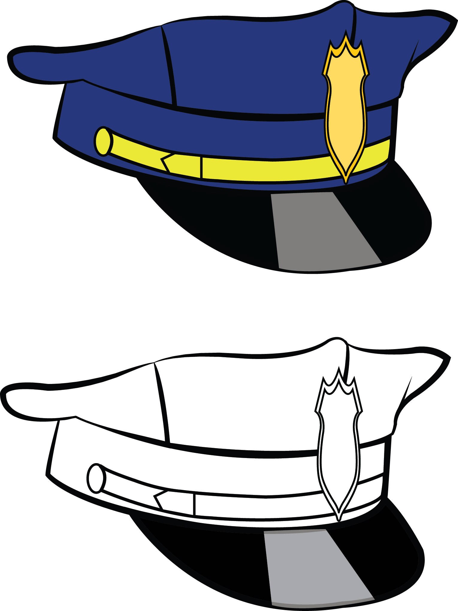 Police Hat Police Hat SVG SVG Clipart Cricut Silhouette | Etsy