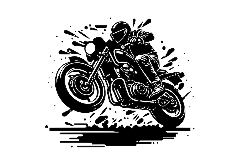 MOTORCYCLE RIDER SVG, Motorcycle Rider Svg Files for Cricut, Motorcycle ...
