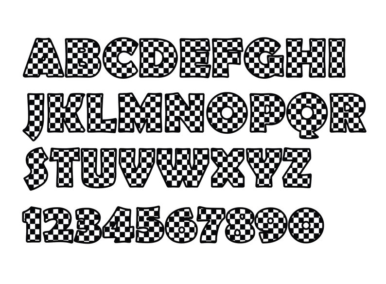 CHECKERED ALPHABET And Numbers SVG Files Checkered Alphabet Etsy checkered-alphabet-and-numbers-svg-files-checkered-alphabet-etsy