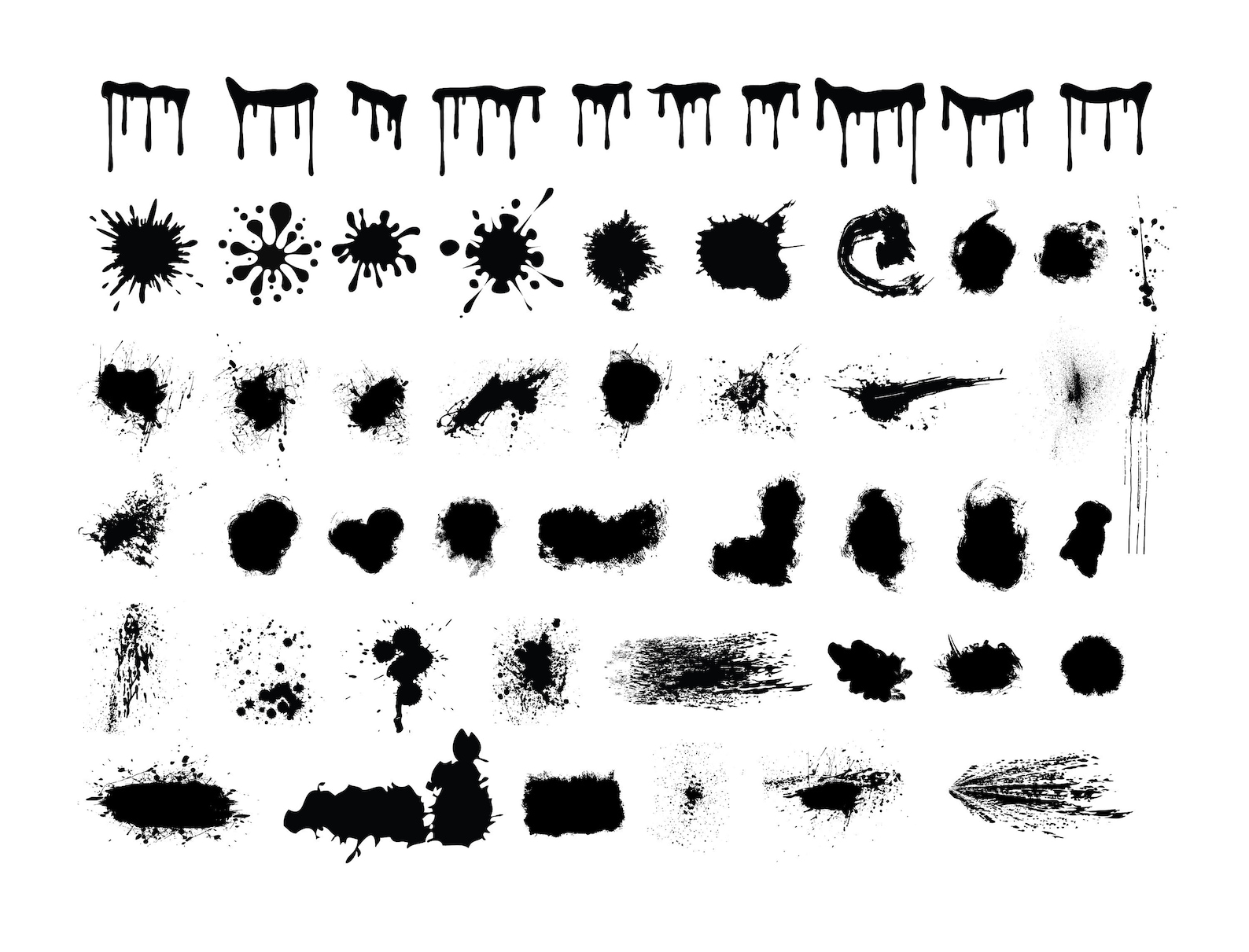 SPLATTER SVG BUNDLE Splatter Clipart Bundle Splatter Svg - Etsy