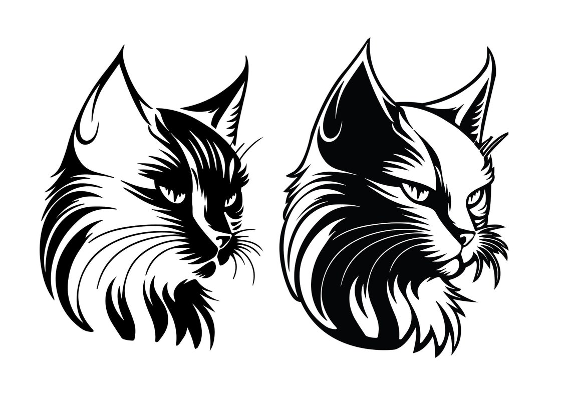 CAT SVG CAT Clipart Cat Svg Cut Files for Cricut Cat - Etsy UK