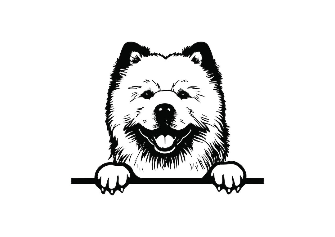 PEEKING CHOW CHOW Svg, Peeking Chow Chow Clipart, Peeking Chow Chow Svg ...