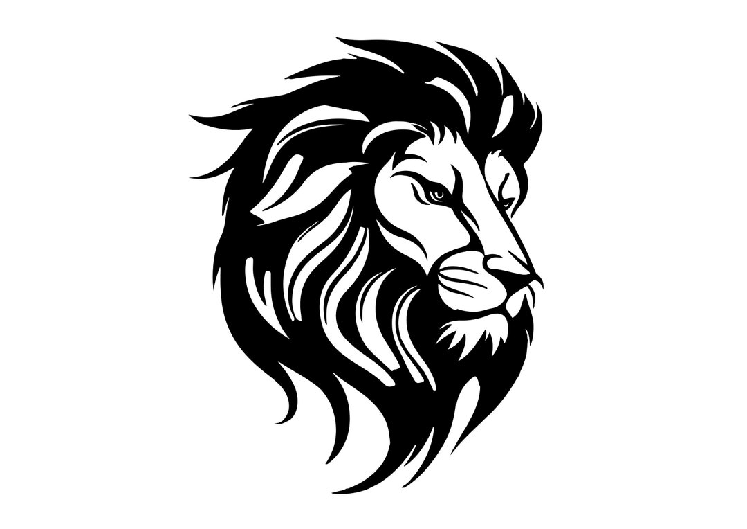 LION HEAD SVG, Lion Head Svg, Lion Clipart, Lion Head Svg Cut File for ...