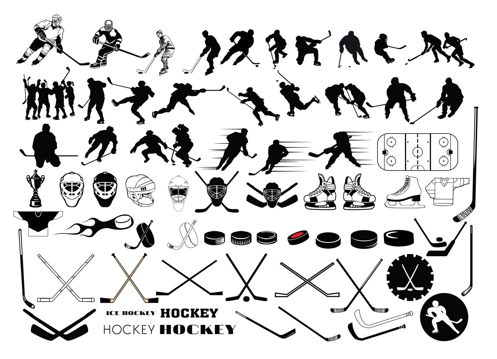HOCKEY SVG BUNDLE Hockey Svg Cut Files Hockey Clipart - Etsy Canada