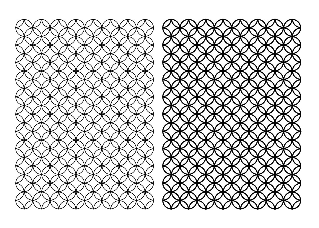 Overlapping Circles Svg, Overlapping Pattern Cut Files For Cricut