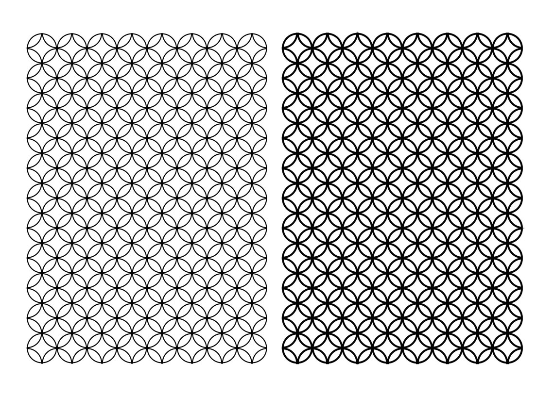 OVERLAPPING CIRCLES SVG Overlapping Pattern Cut Files for - Etsy