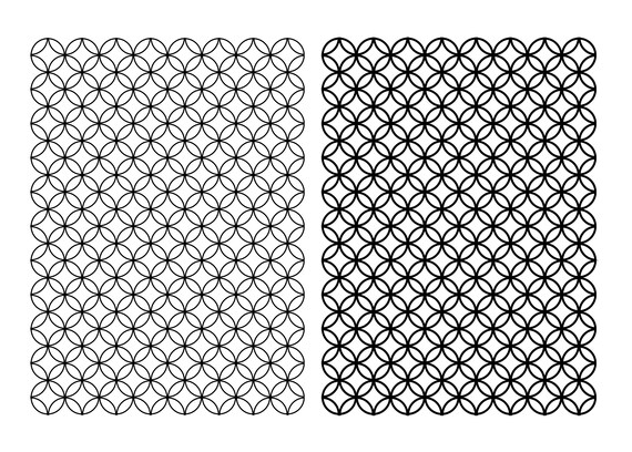 OVERLAPPING CIRCLES SVG Overlapping Pattern Cut Files for | Etsy