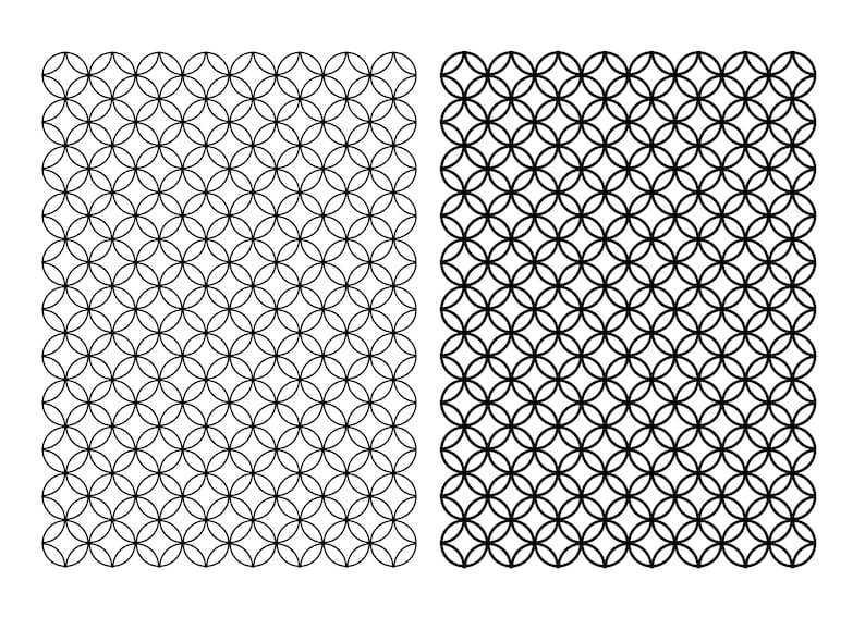 OVERLAPPING CIRCLES SVG Overlapping Pattern Cut Files for | Etsy