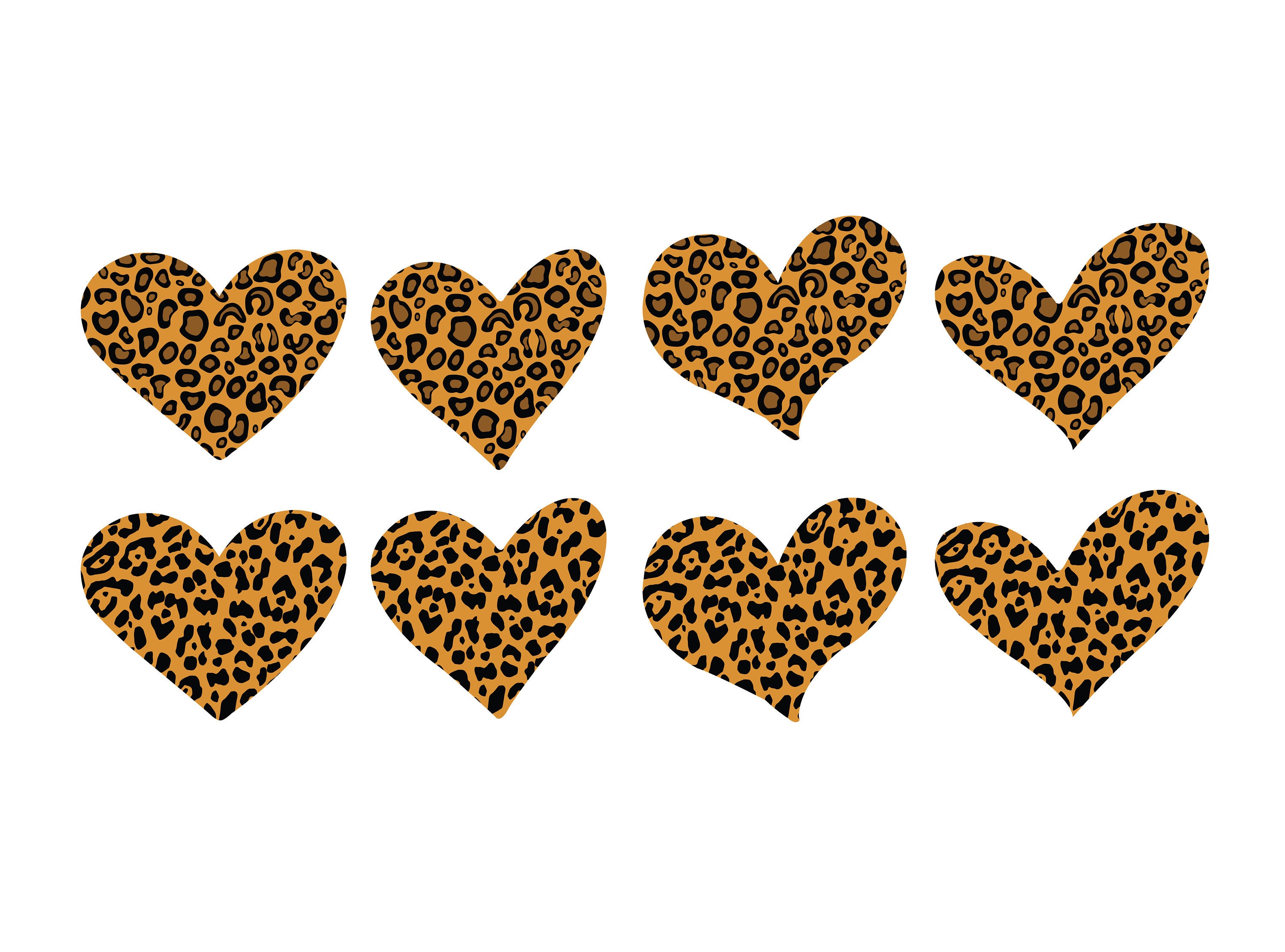 LEOPARD PRINT HEART Svg, Leopard Print Heart Clipart, Valentine Svg ...