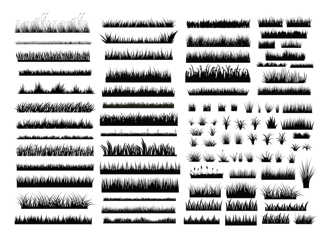 GRASS SVG BUNDLE, Grass Svg Clipart, Wild Grass Svg Cut Files for ...