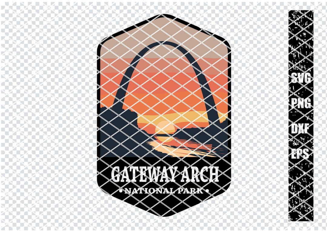 GATEWAY ARCH NATIONAL Park Svg, Laser Cut Files, Gateway Arch Park Svg ...