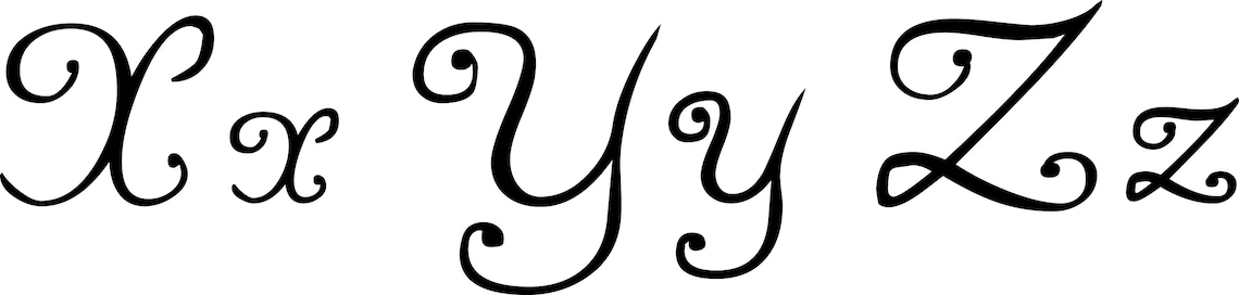 HANDWRITTEN FONT SVG, Modern Calligraphy Svg Cut Files, Curlz Font Svg ...
