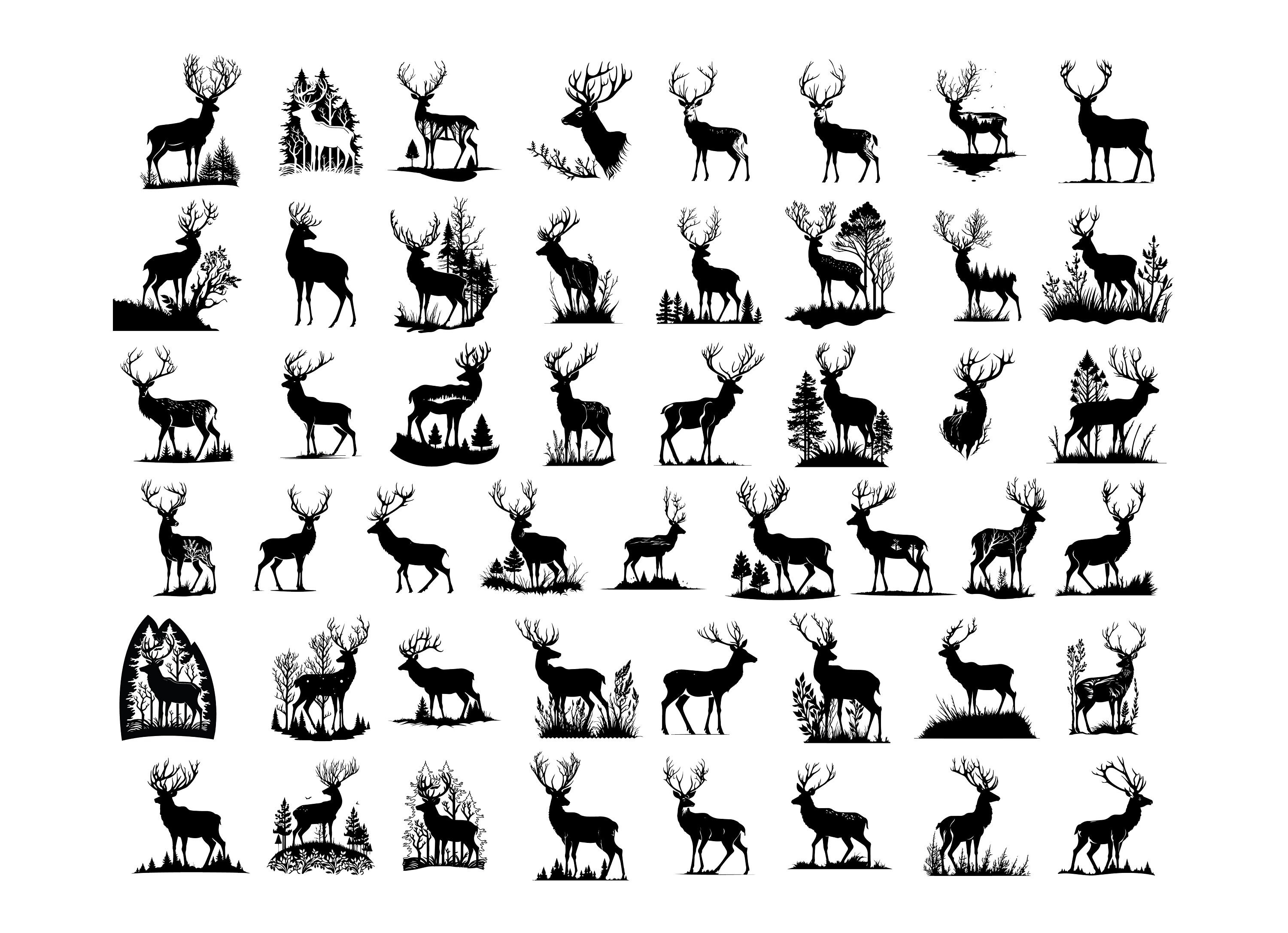 DEER SVG DEER Clipart Deer Svg Cut Files for Cricut - Etsy UK