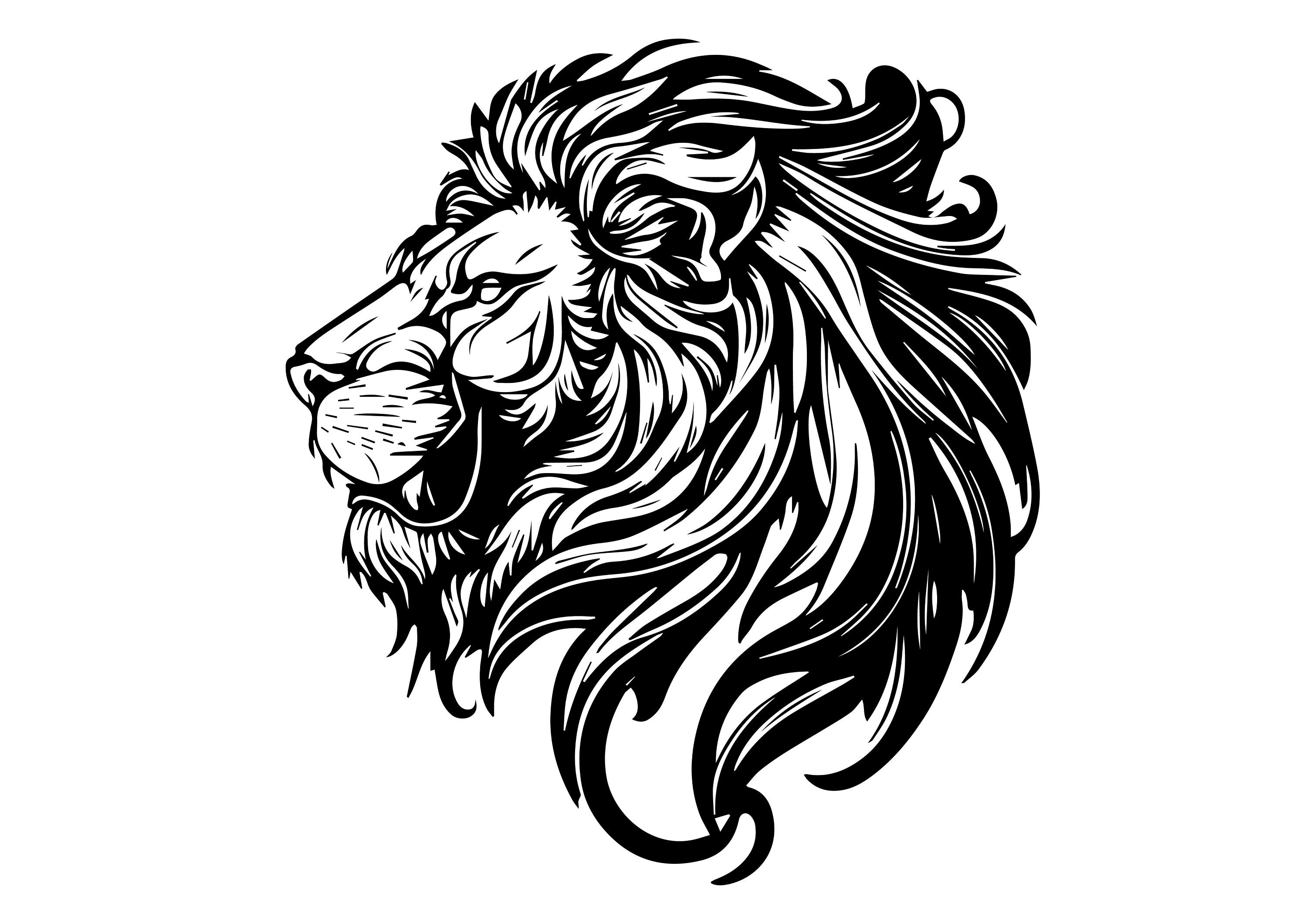 Buy LION HEAD SVG, Lion Head Svg, Lion Clipart, Lion Head Svg Cut File ...