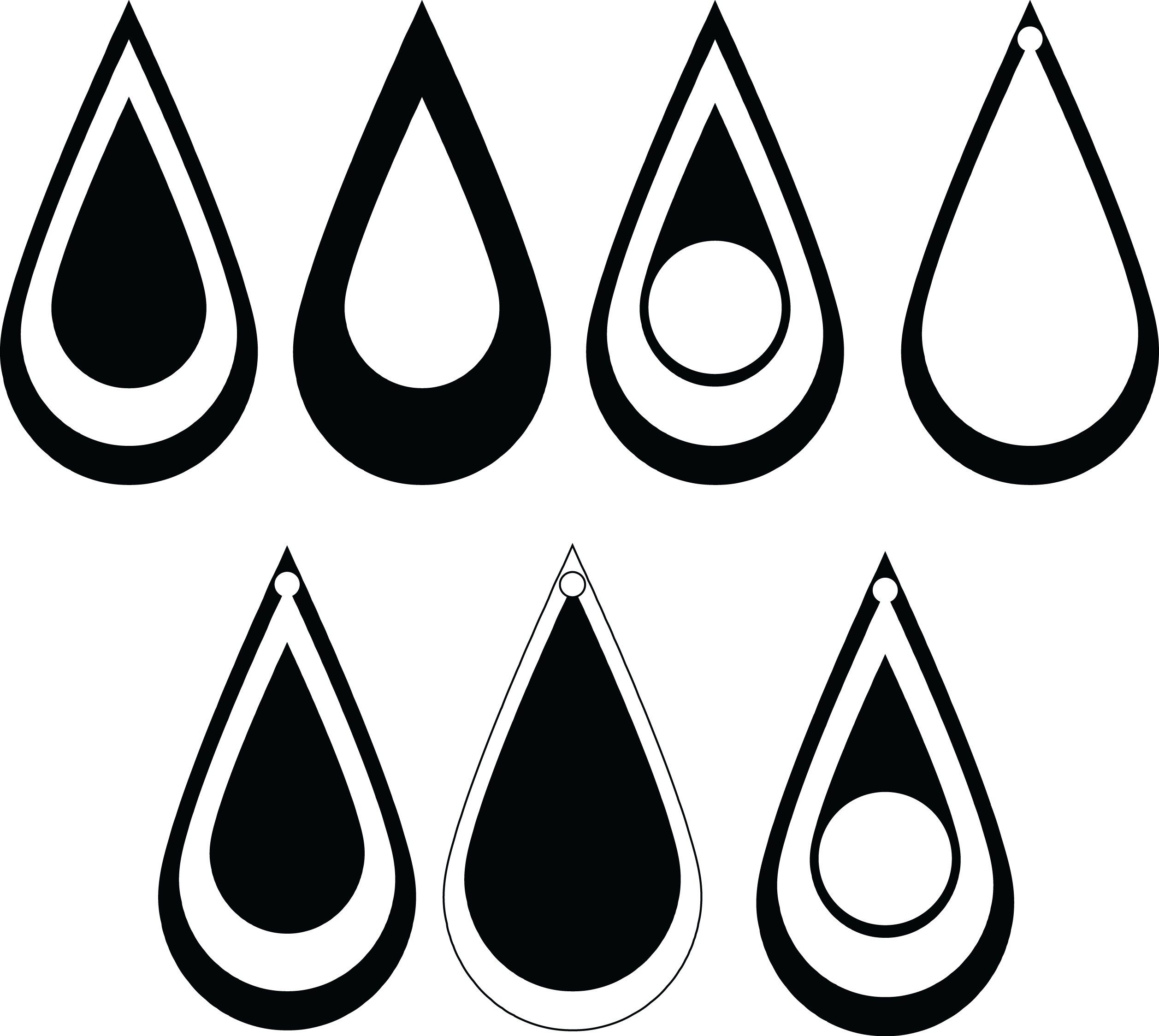 Tear Drop SVG Anhänger SVG SVG-Dateien Cricut Tear Drop | Etsy