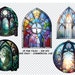 STAINED GLASS WINDOW Watercolor Clipart, Stained Glass Window ...