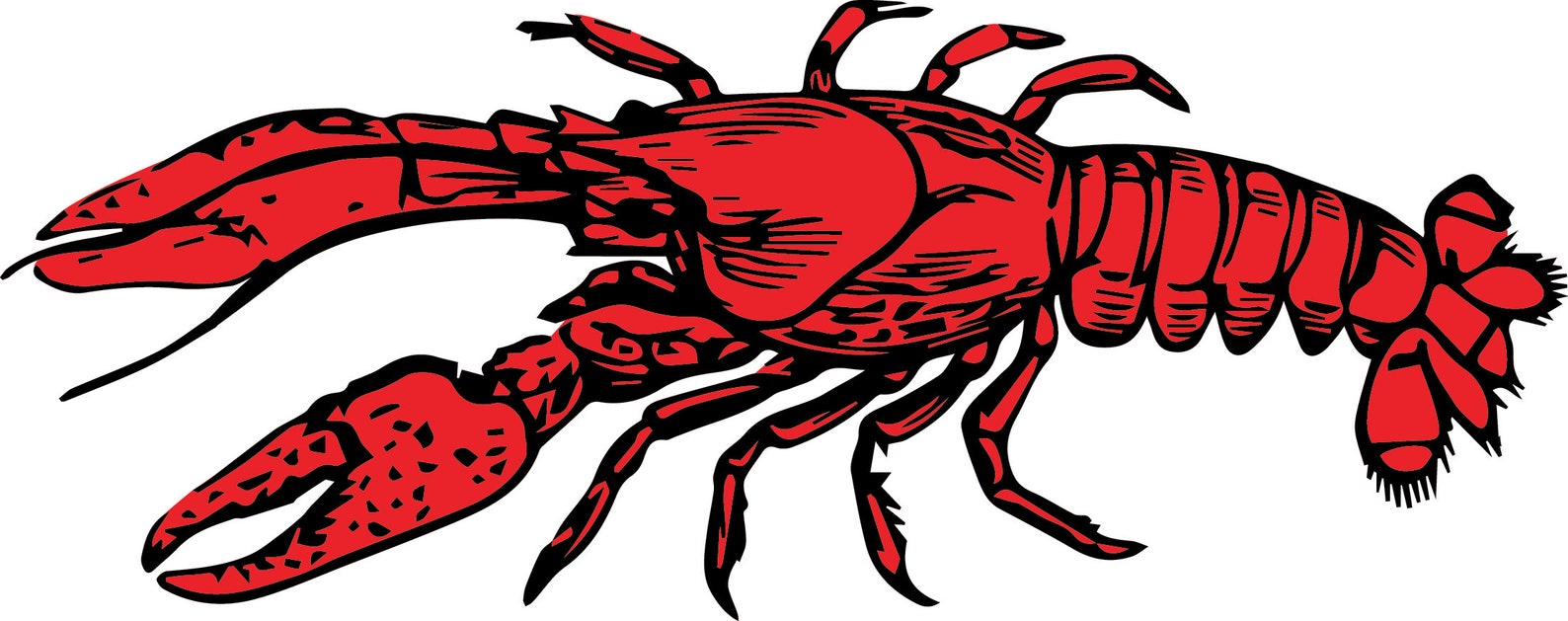 Crawfish Cut File Clip Art SVG Cricut Silhouette Cameo - Etsy