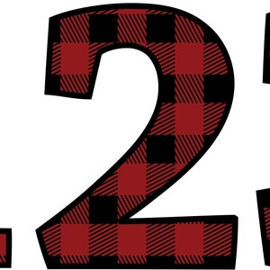 BUFFALO PLAID ALPHABET and Numbers Svg Files, Buffalo Plaid Alphabet ...