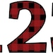 BUFFALO PLAID ALPHABET and Numbers Svg Files, Buffalo Plaid Alphabet ...