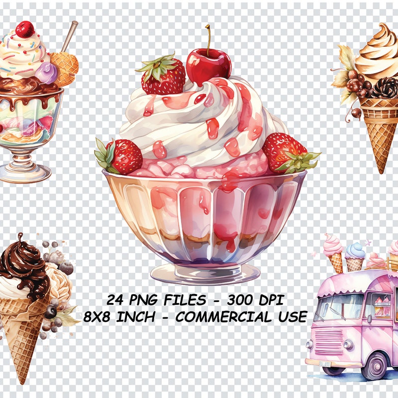 Ice Cream Graphics - Etsy