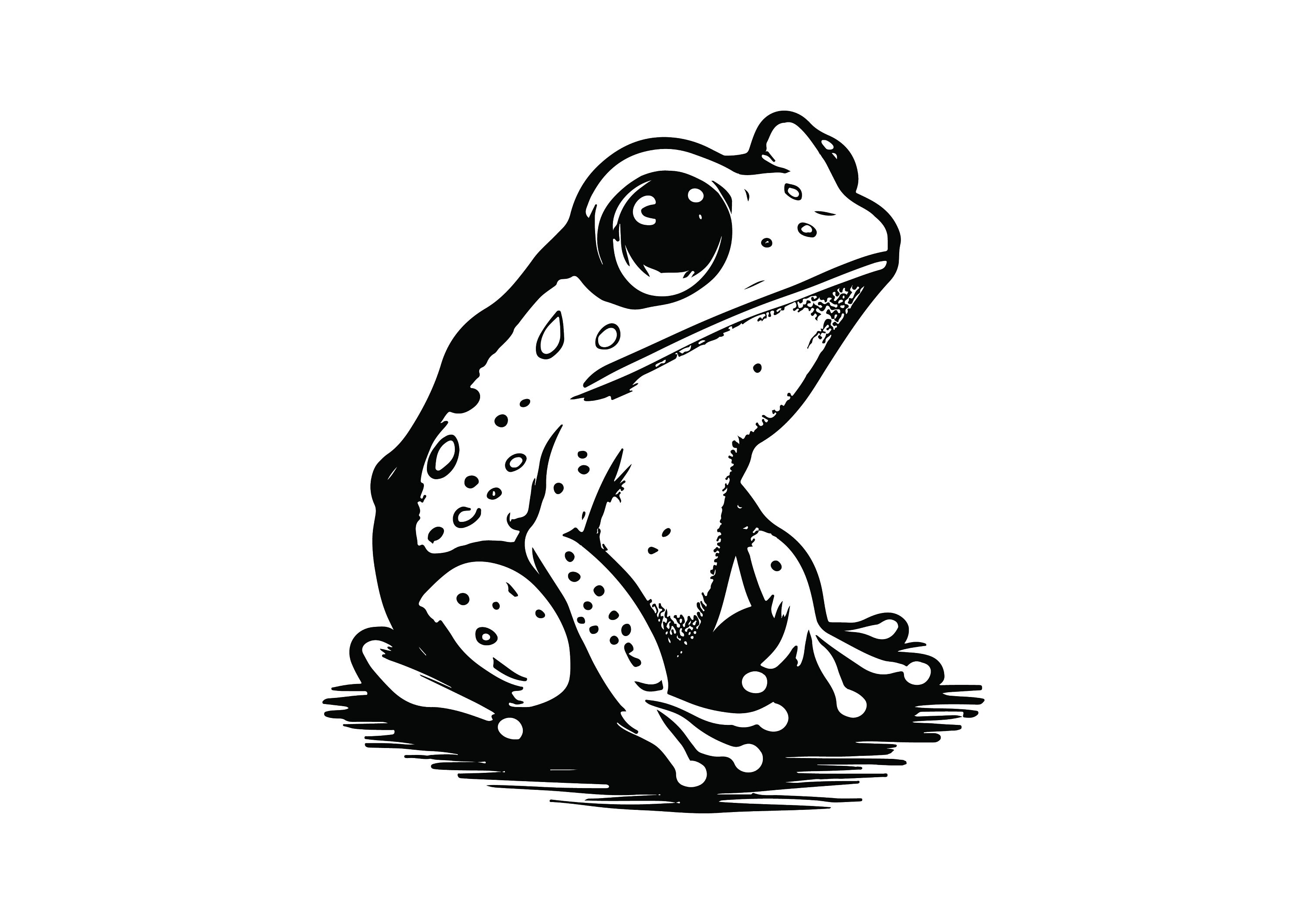 Frog Svg Frog Clipart Frog Svg Cut Frog Vector Silhou