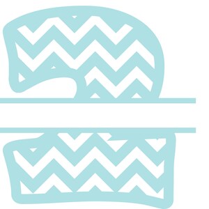 SPLIT CHEVRON ALPHABET Svg, Split Chevron Alphabet Clipart, Chevron ...